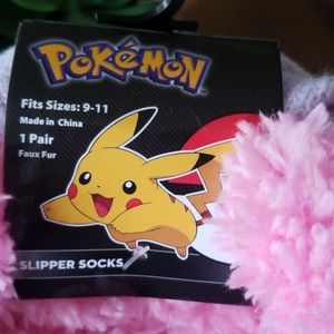 Pokemon | Accessories | Pokemon Warm Mew Slipper Socks New | Poshmark